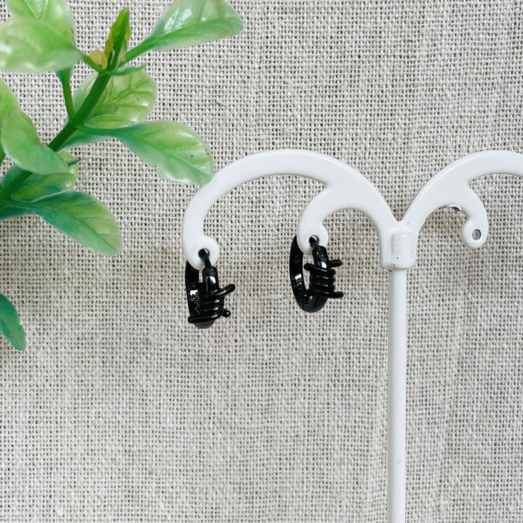 Stainless steel hoop earrings