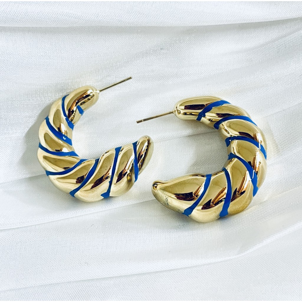 Stainless steel hoop earrings