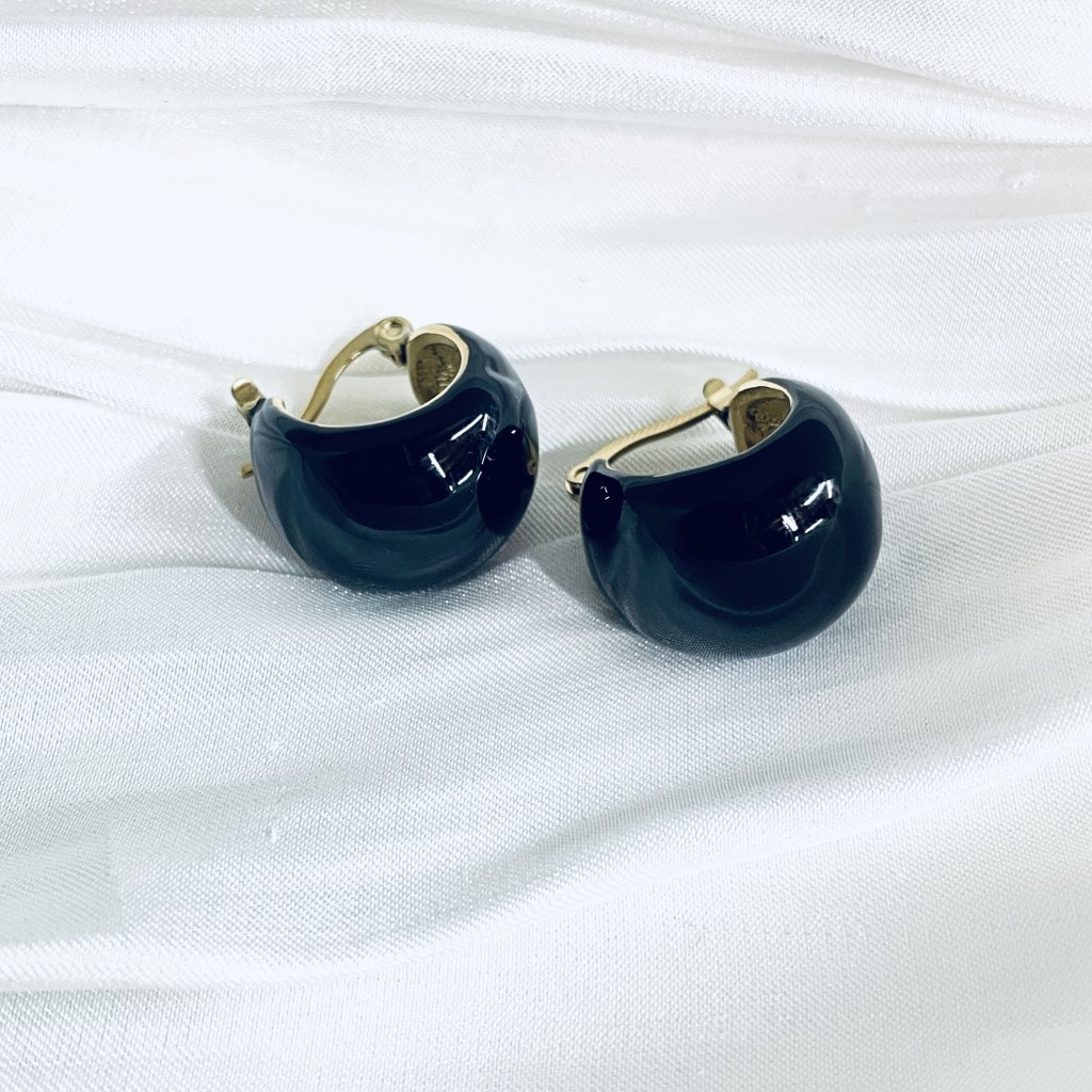 Stainless steel hoop earrings