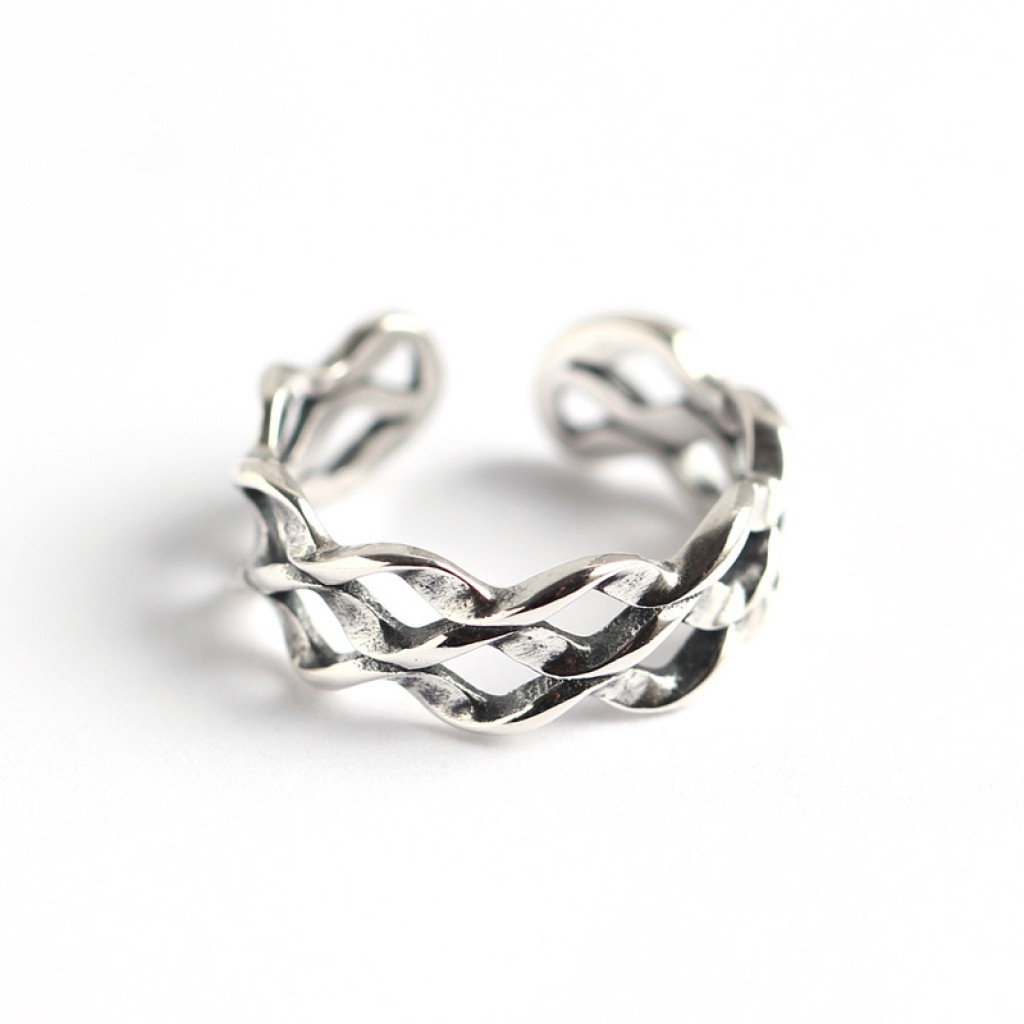 Adjustable ring silver 925