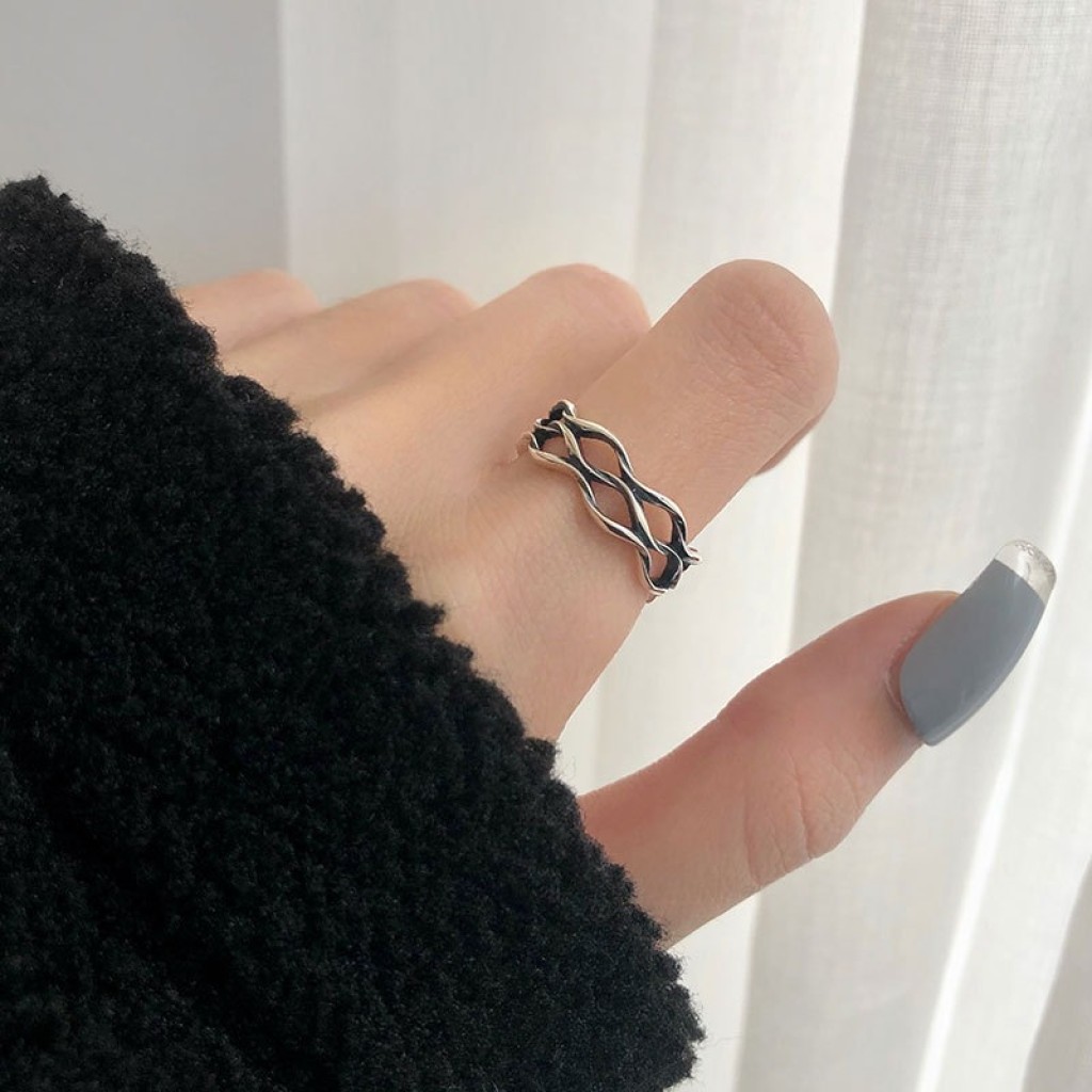 Adjustable ring silver 925